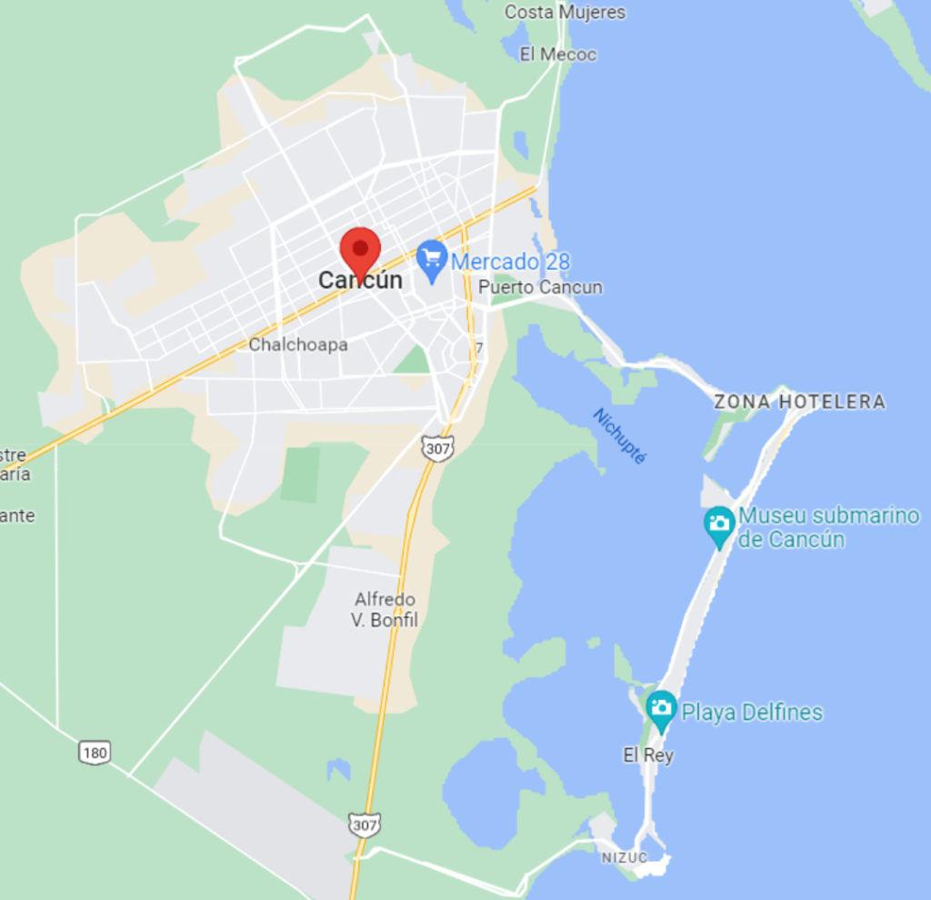 Mapa de Cancún – Blog de Cancun